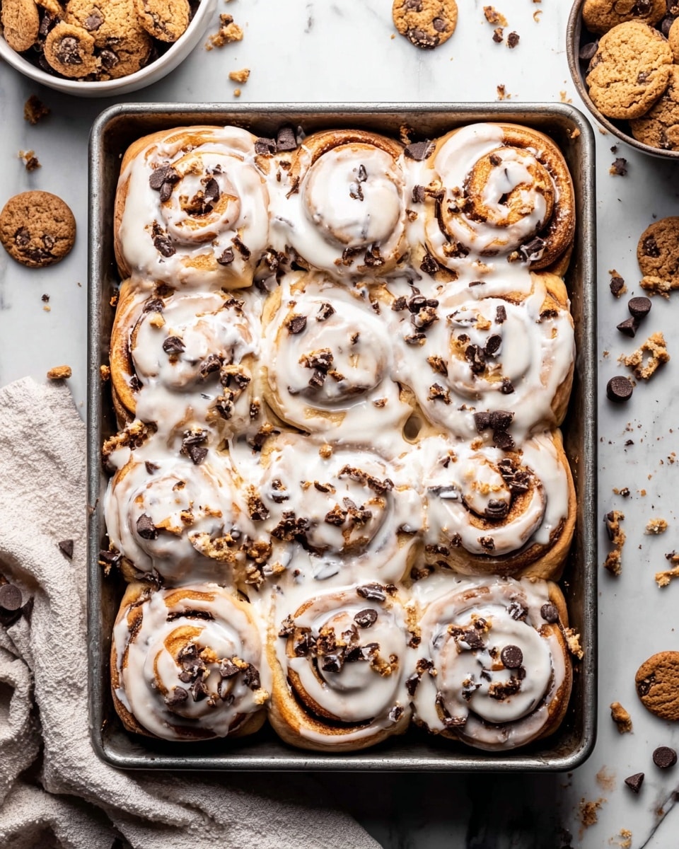 Chocolate Chip Cookie Rolls - Irresistible Cinnamon Roll Delight