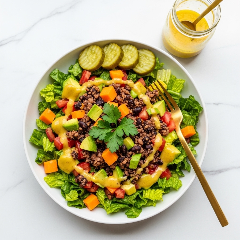 Loaded Veggie Burger Salad: Flavorful & Healthy Meal