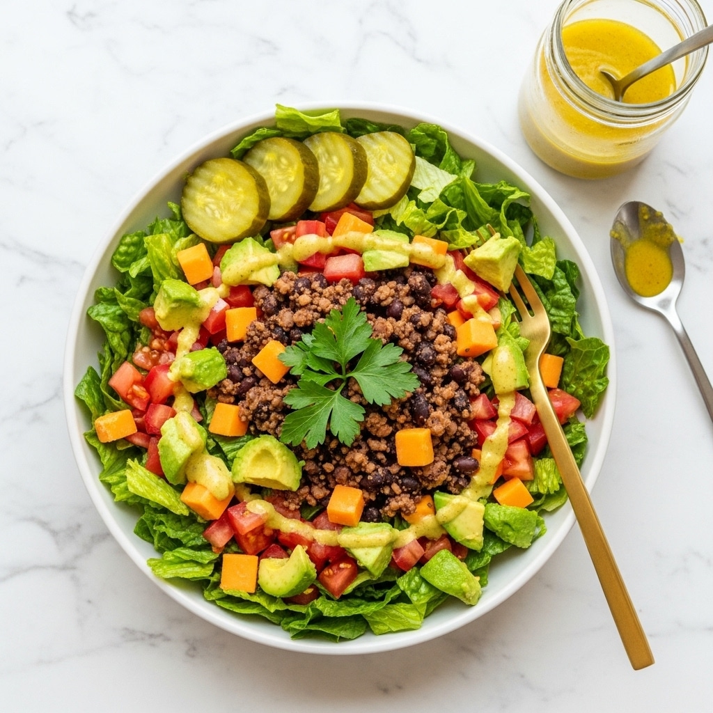 Loaded Veggie Burger Salad: Flavorful & Healthy Meal