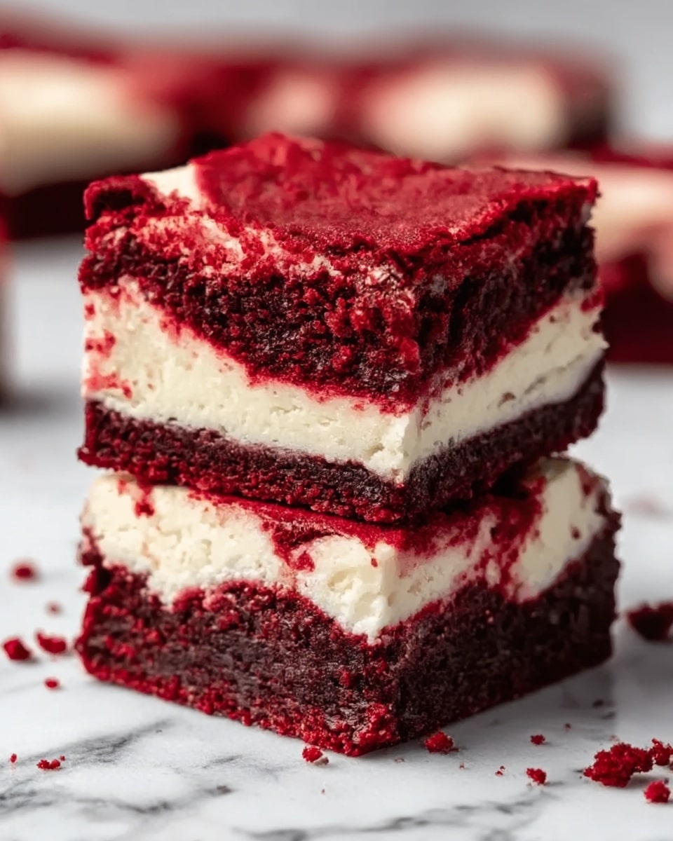 Fudgy Red Velvet Brownies with Cream Cheese – Decadent & Vibrant